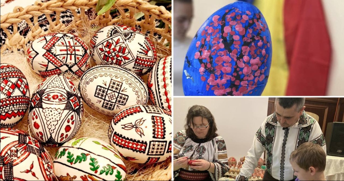 Copii români din Italia, la încondeiat ouă „ca în Bucovina ...